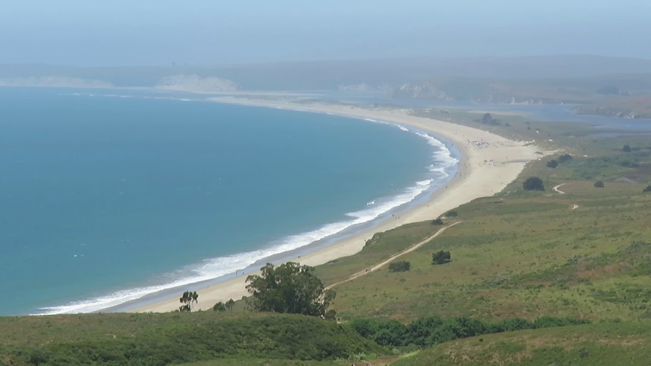 View of Limantour Beach from the Woodward Valley Trail - Point Reyes ...