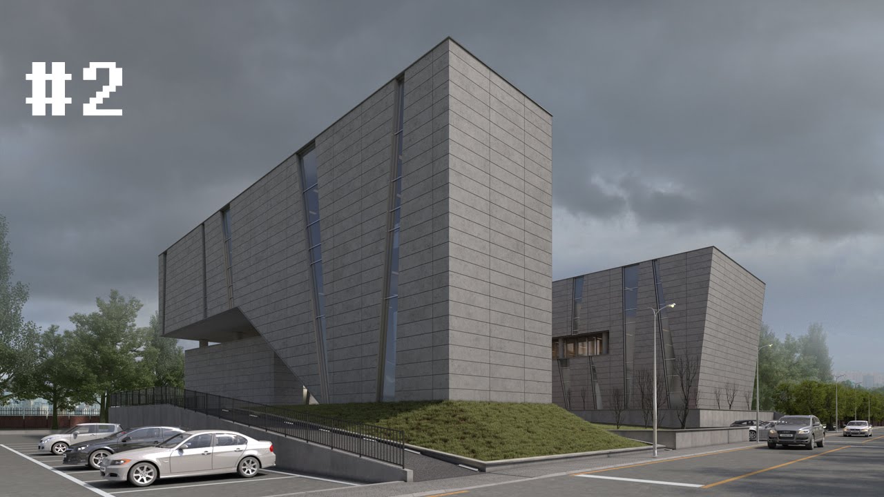 9차 투시도강좌 Architectural Rendering Tutorial #2 - YouTube