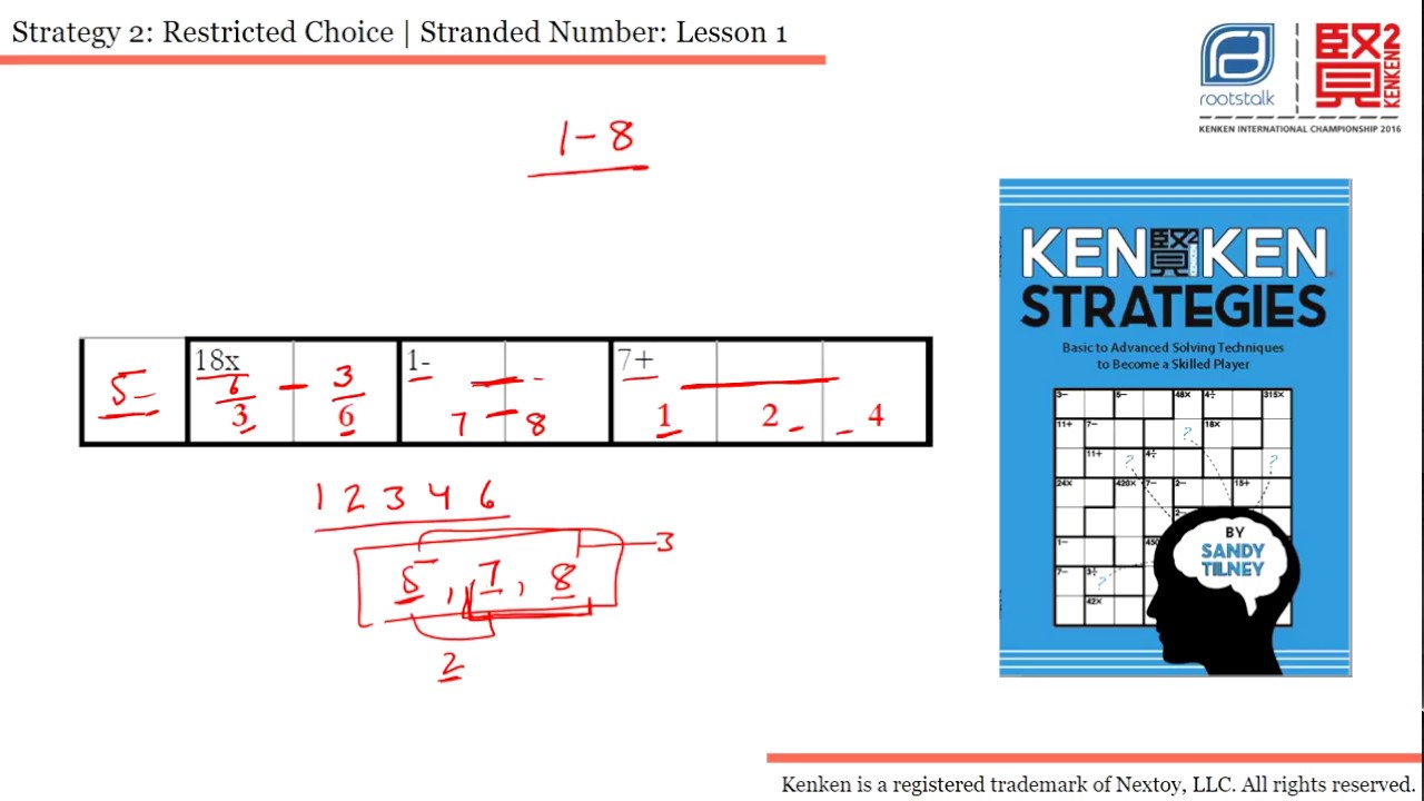 Kenken Strategies- Restricted Choice- Stranded Number- Lesson 1 - YouTube