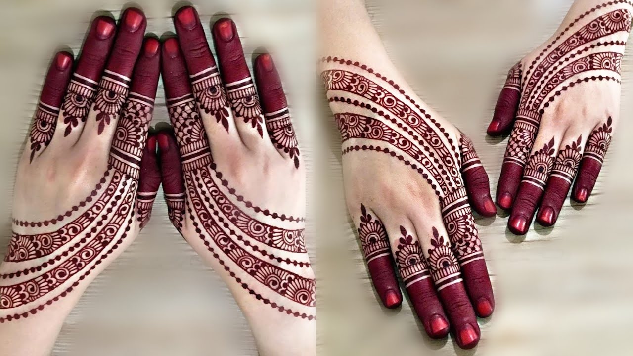 Unique Mehndi Design | Red Mehndi Design | Jewellery Mehndi Design ...
