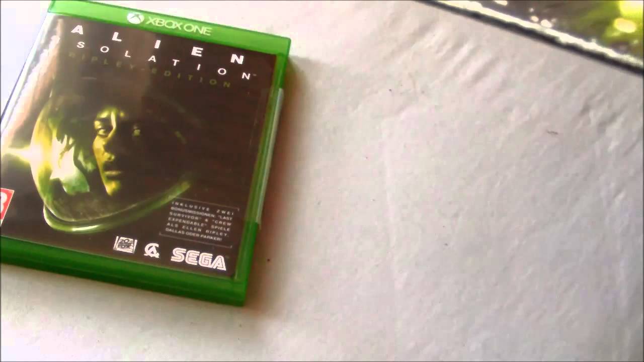 Unboxing - Alien Isolation Ripley Edition Xbox One German - YouTube