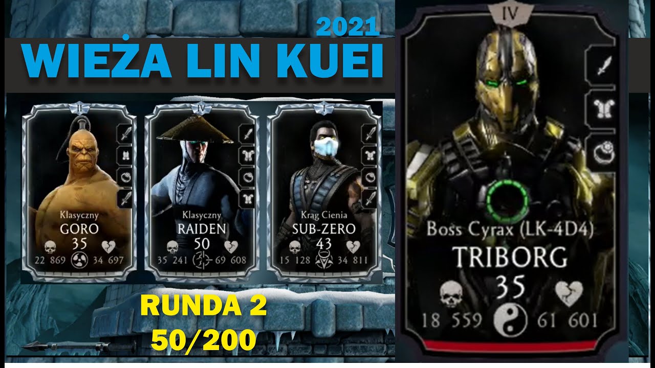 50/200 Cyrax Triborg LK-4D4, Wieża Lin Kuei 2021 MKMobile - YouTube