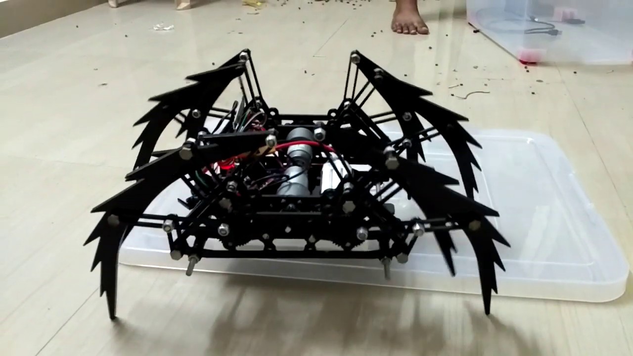 Klann Mechanism 8 leg Walking Mobile Bluetooth controlled Mechanical ...