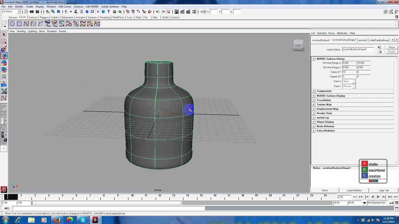CONVERT FROM SURFACE TO POLYGON IN MAYA - YouTube