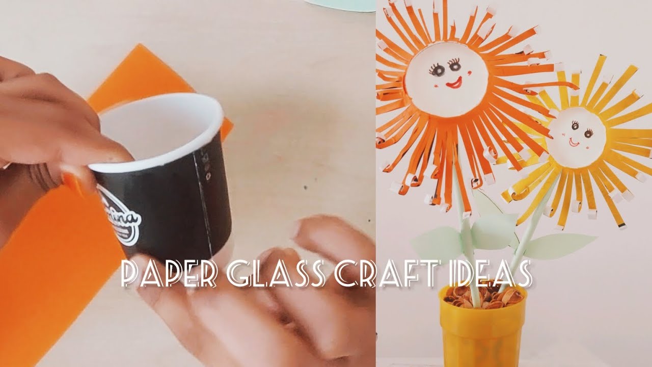 paper Glass craft ideas @craftycreations-bx4hh - YouTube