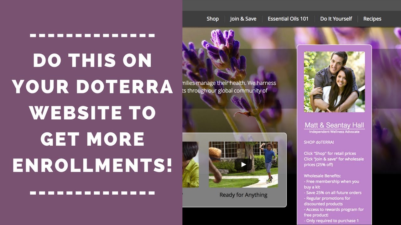 Do this on your doTERRA website to get more enrollments - YouTube