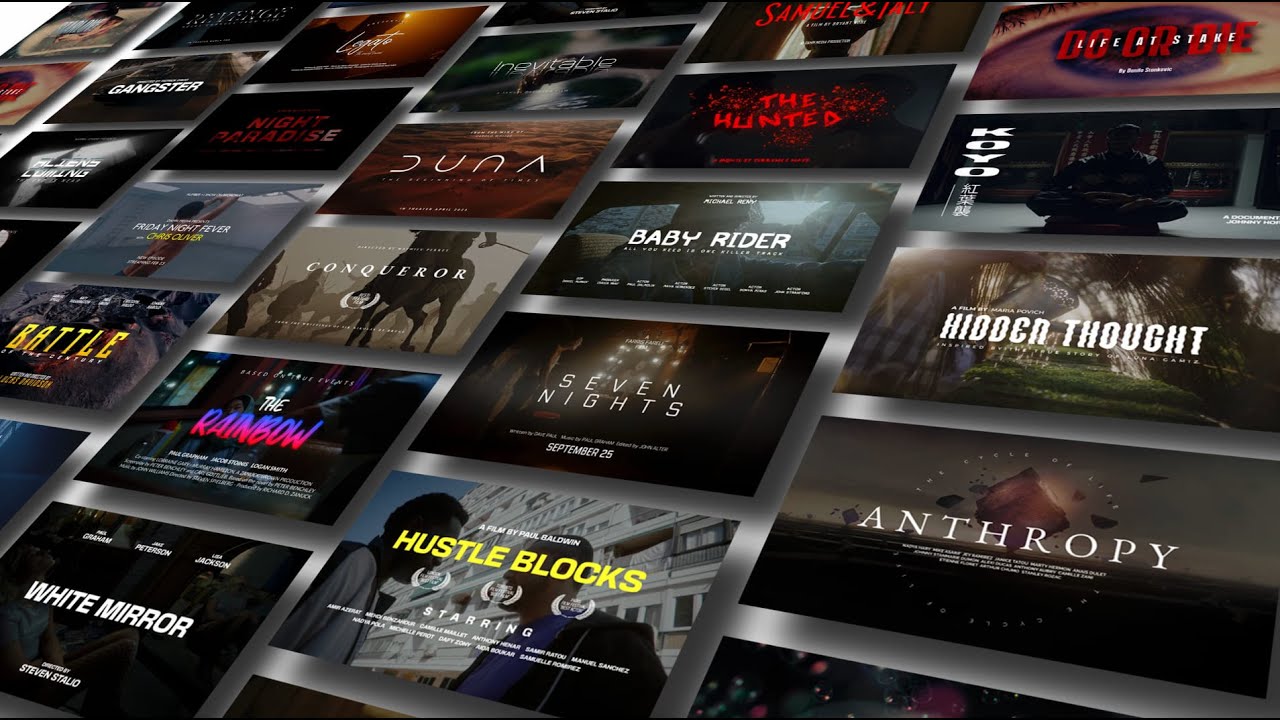 Cinematic Hype Title Pack Animations Showcase (30 Titles) - YouTube