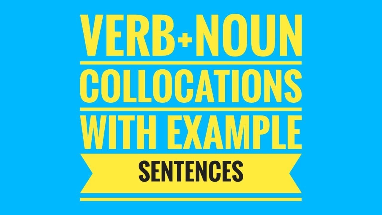 Verb+ Noun collocations with example sentences - YouTube
