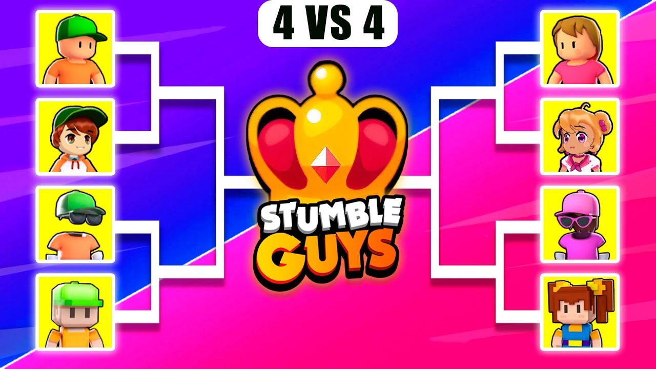 Mr. Stumbles vs Ms. Stumbles Skins in Stumble Guys 😎 Tournament Battle ...