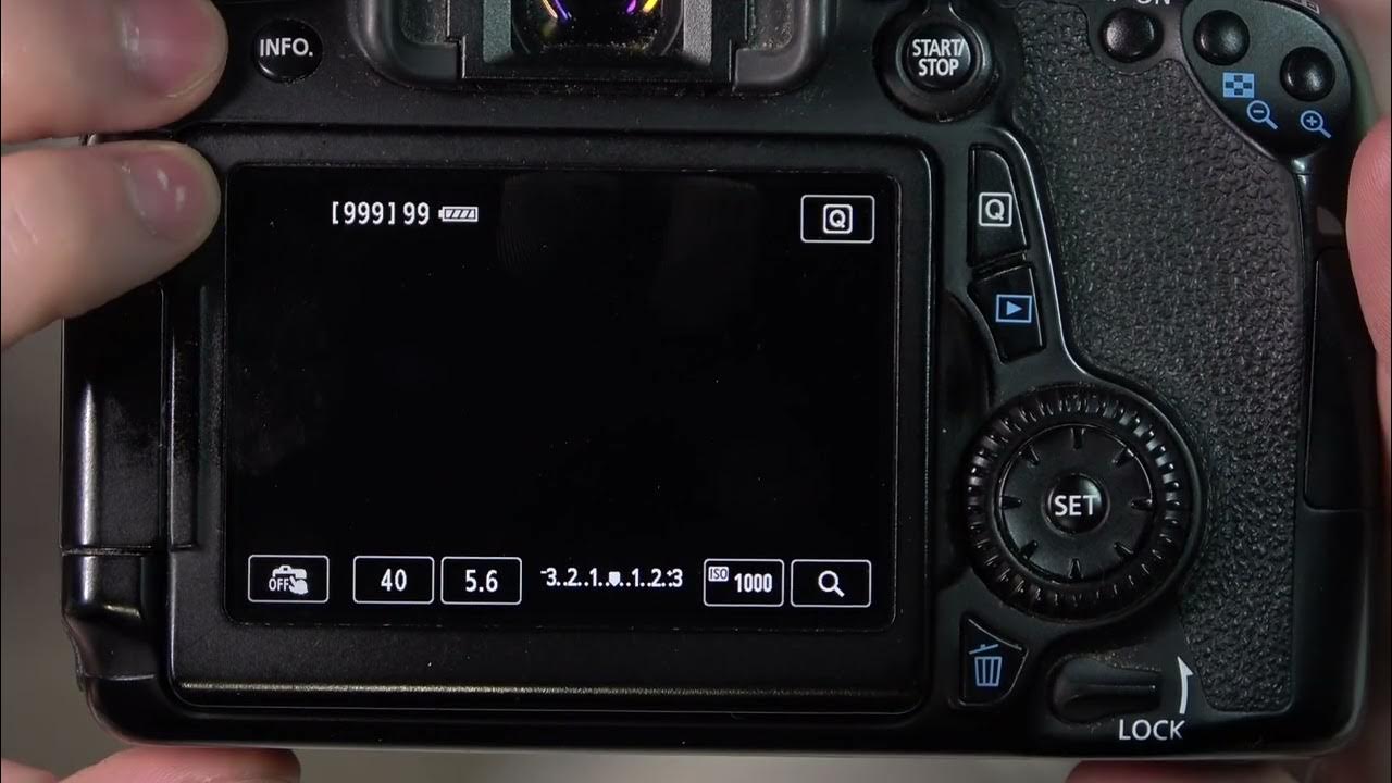 How To Enable & Disable VF Grid On Canon 70D Camera - YouTube