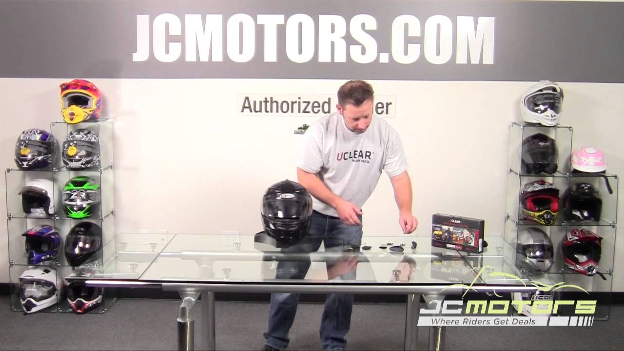 UClear HBC 100 Plus Bluetooth Helmet Intercom Communicator - YouTube