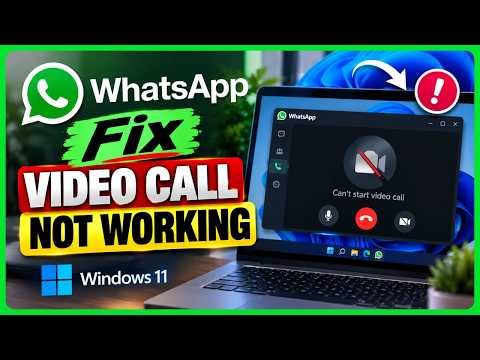 WhatsApp Video Call Not Working? Here's How to Fix It ( 2026 - 1 Minute Fix )