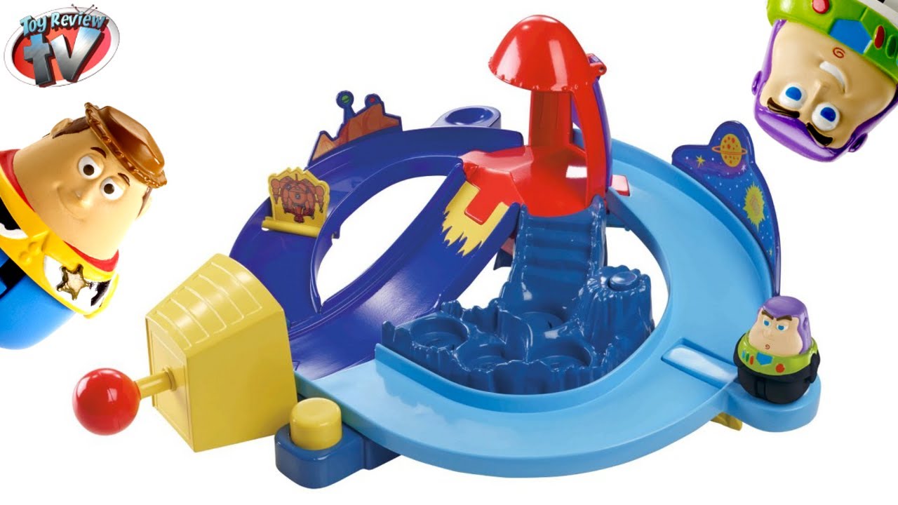 Toy Story Zing 'Ems Rocket Rumble Play Set Review, Mattel, Disney - YouTube