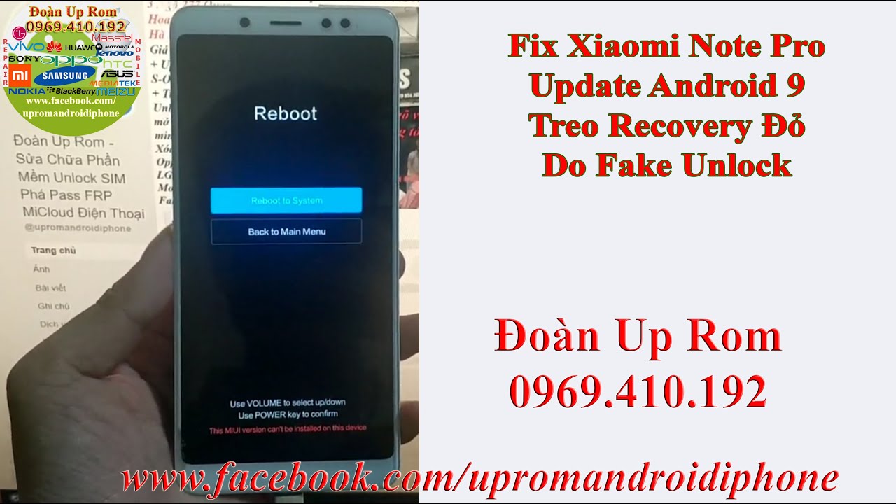 Fix lỗi Xiaomi Redmi Note 5 Pro update Android 9 treo Recovery This ...