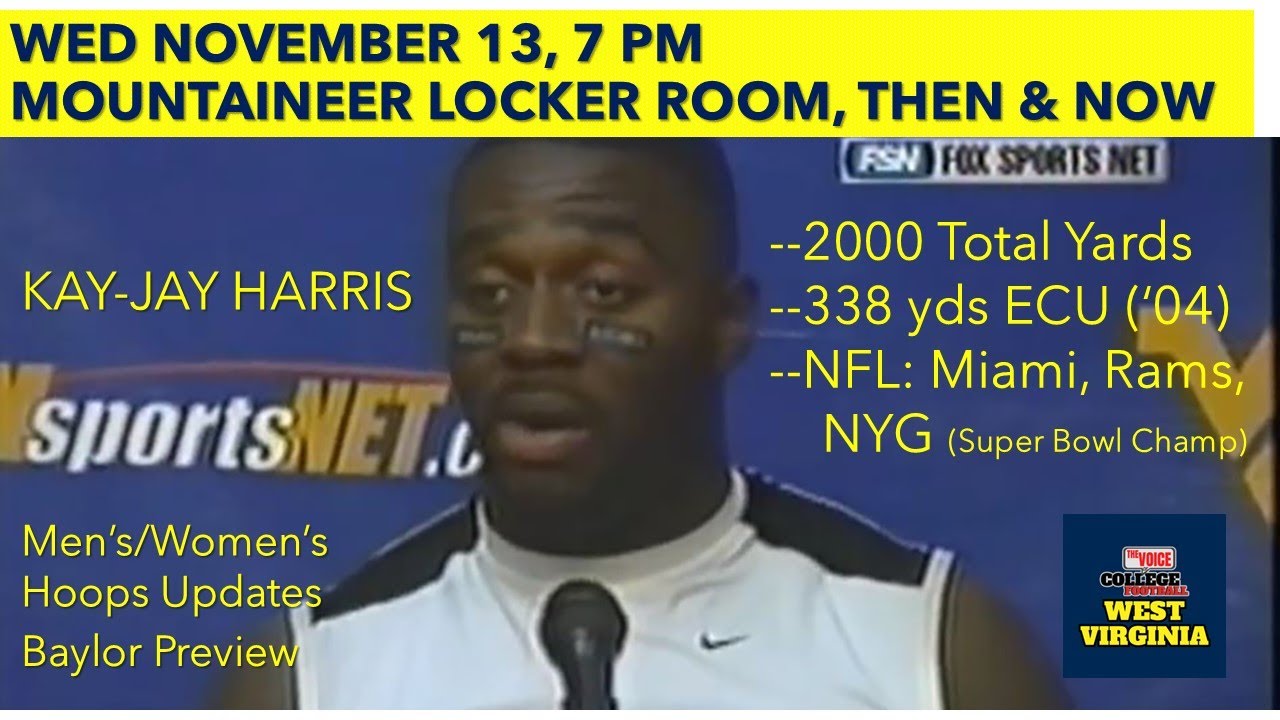 MOUNTAINEER LOCKER ROOM with Kay-Jay Harris - YouTube