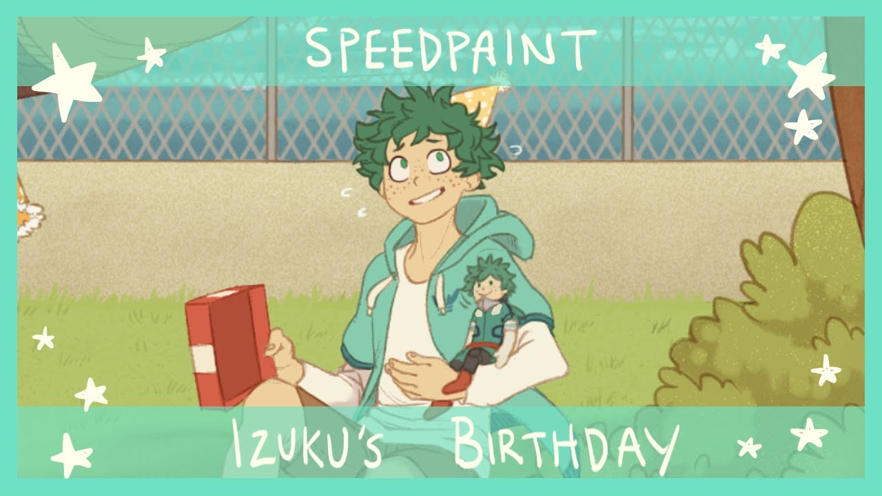 BNHA Speedpaint - Izuku's Birthday! - YouTube