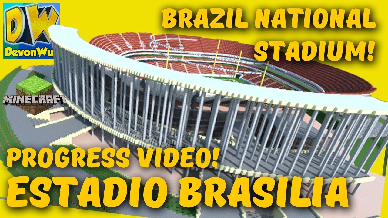 Minecraft STADIUM 😮 - Brazil's National Stadium (Revamp PROGRESS ...