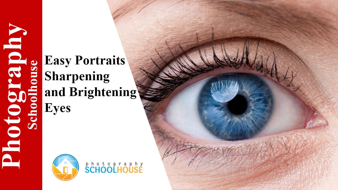 Photoshop - Sharpening and Brightening eyes - YouTube