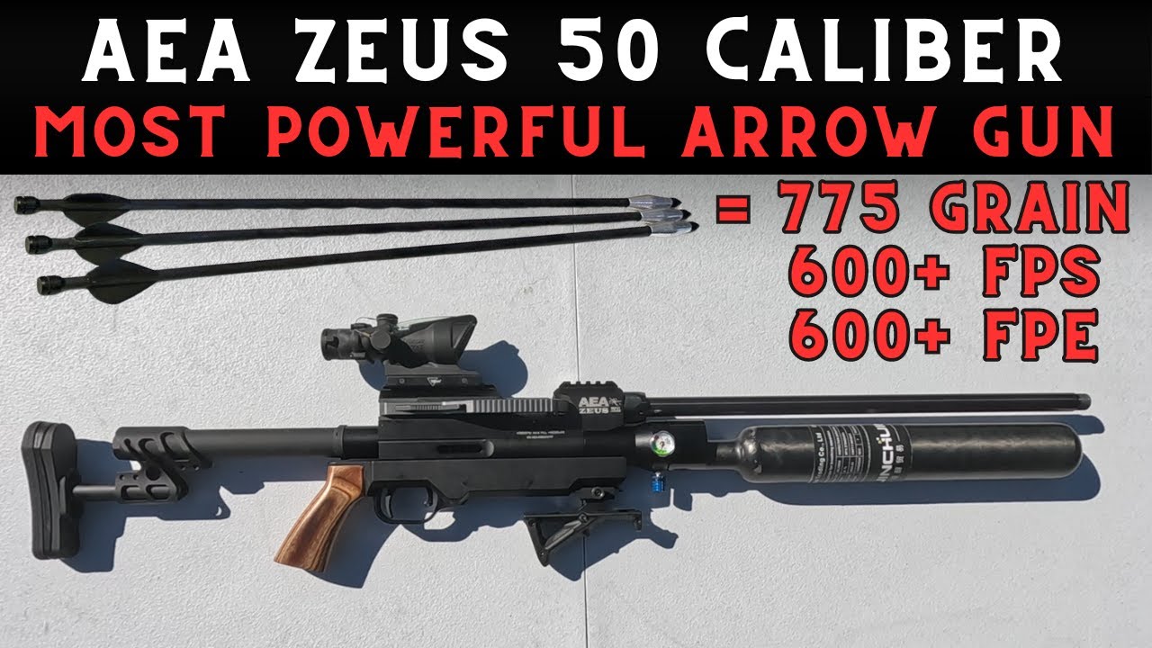 The AEA Zeus - World's Most Powerful Arrow Gun (If you get ads on this ...