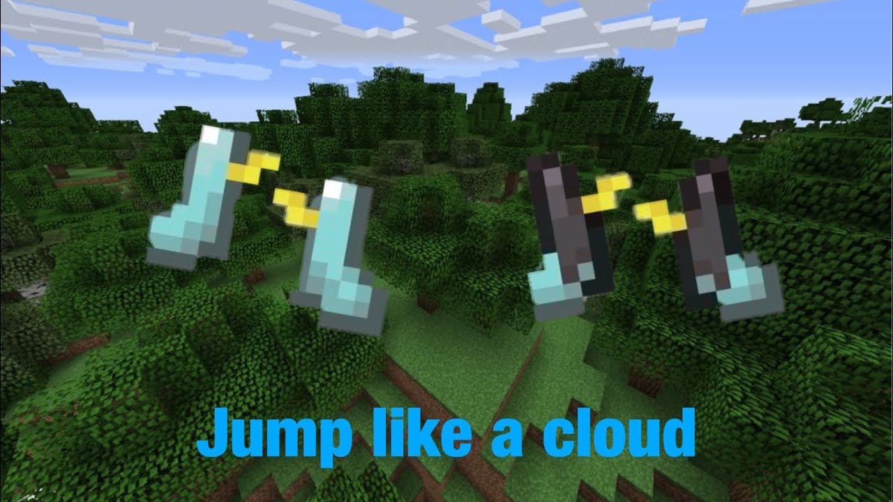 Cloud Boots mod for Minecraft - YouTube