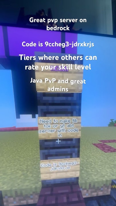 BEDROCK REALM JAVA PVP - YouTube