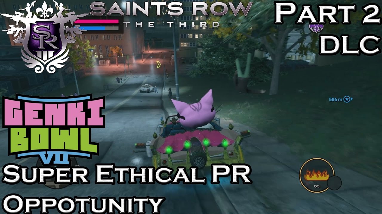 Saints Row : The Third - Genki Bowl 7 DLC Mission 2 - Super Ethical PR ...