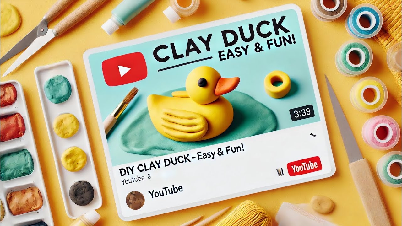 "How to Make a Cute Clay Duck 🦆 | Easy DIY for Beginners!" - YouTube