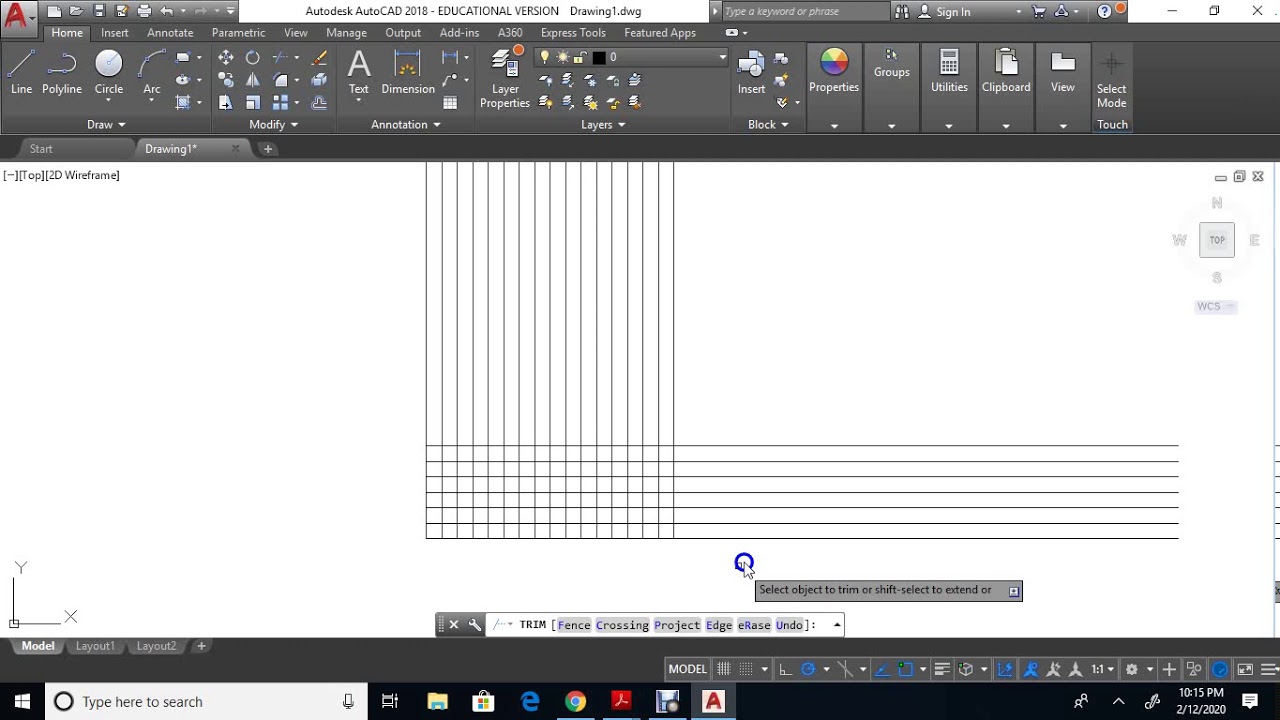 3 2 Using OFFSET TRIM In AutoCAD YouTube 3-2-using-offset-trim-in-autocad-youtube