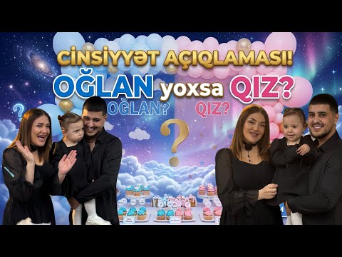 CİNSİYYET PARTY 😍 (QIZ YOXSA OĞLAN? SAĞ ) SALAMAT GEL KÖRPEM ❤️