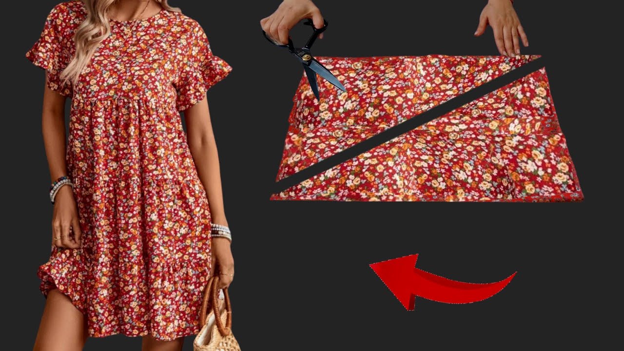 🌷 New Summer Trends ️ Very Easy Very Simple Design Dresses Size Fits ...