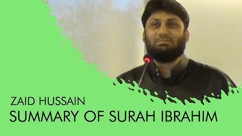 Summary of Surah Hud by Zaid Hussain Hikmah Institute