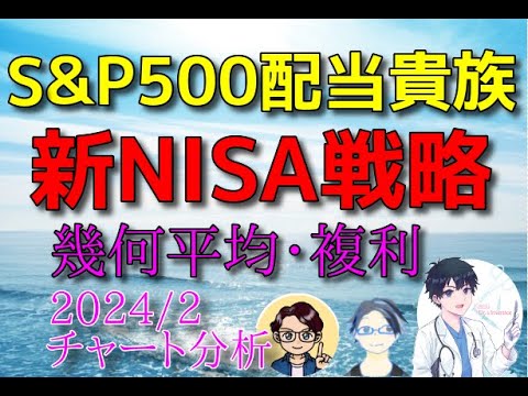 （株式・FX）Tracers S&P500配当貴族インデックス（米国株式）分配金再投資で新NISA戦略 2024/2 チャート分析 #新NISA #配当貴族 ＃米国株 ＃テクニカル分析 ...