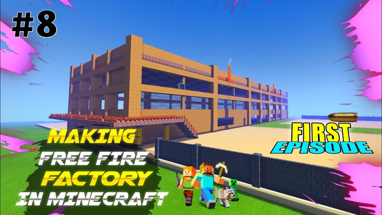 how to build factory in minecraft - free fire house in minecraft - free ...