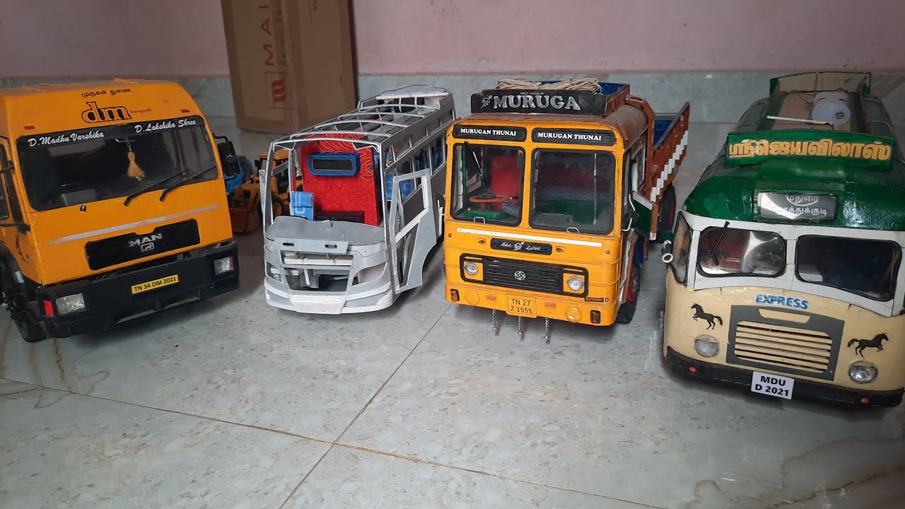 Amazing Miniature Buses||MIniature Bus||Reaction On Jeyavila Bus ...