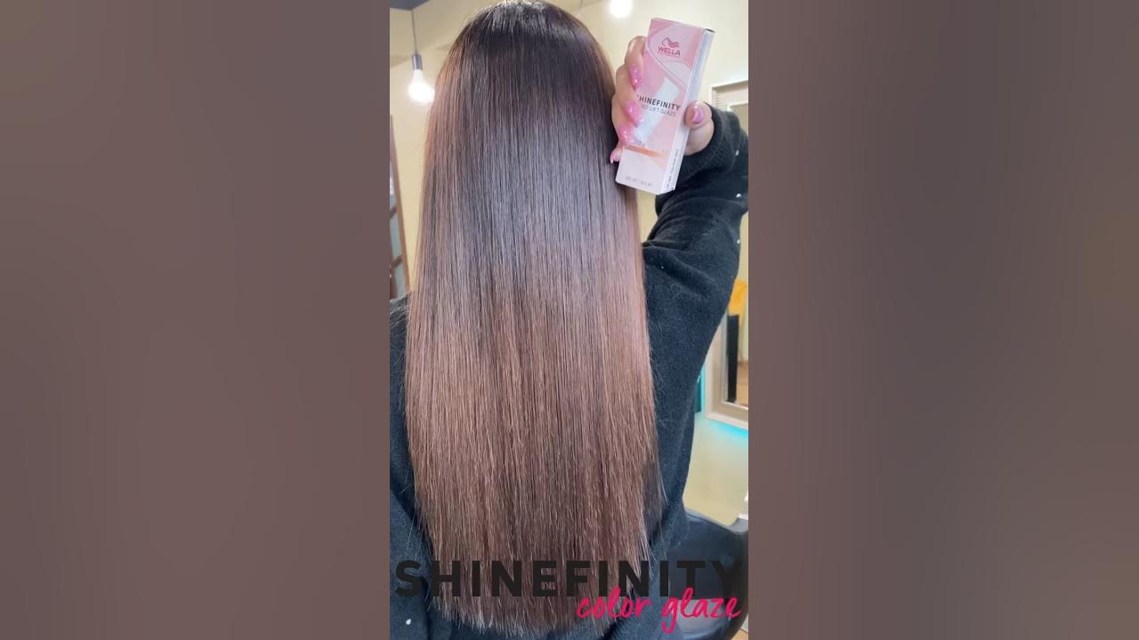 Wella Shinefinity Before & After #wella #hairstyle #shorts - YouTube