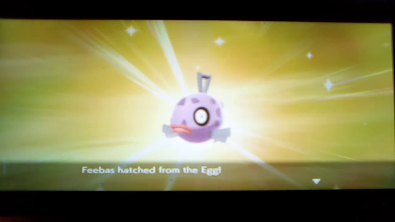 Shiny Feebas in 8 Eggs - YouTube