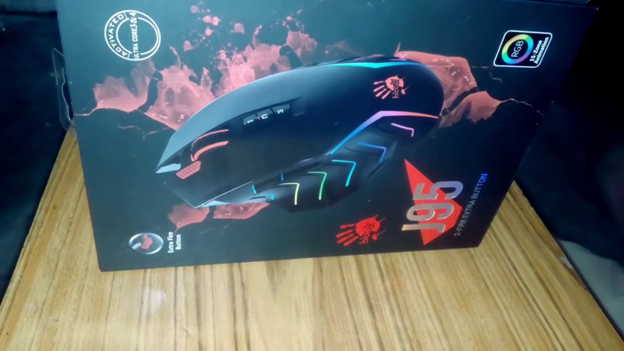 bloody j95 gaming mouse unboxing & review 2019 - YouTube