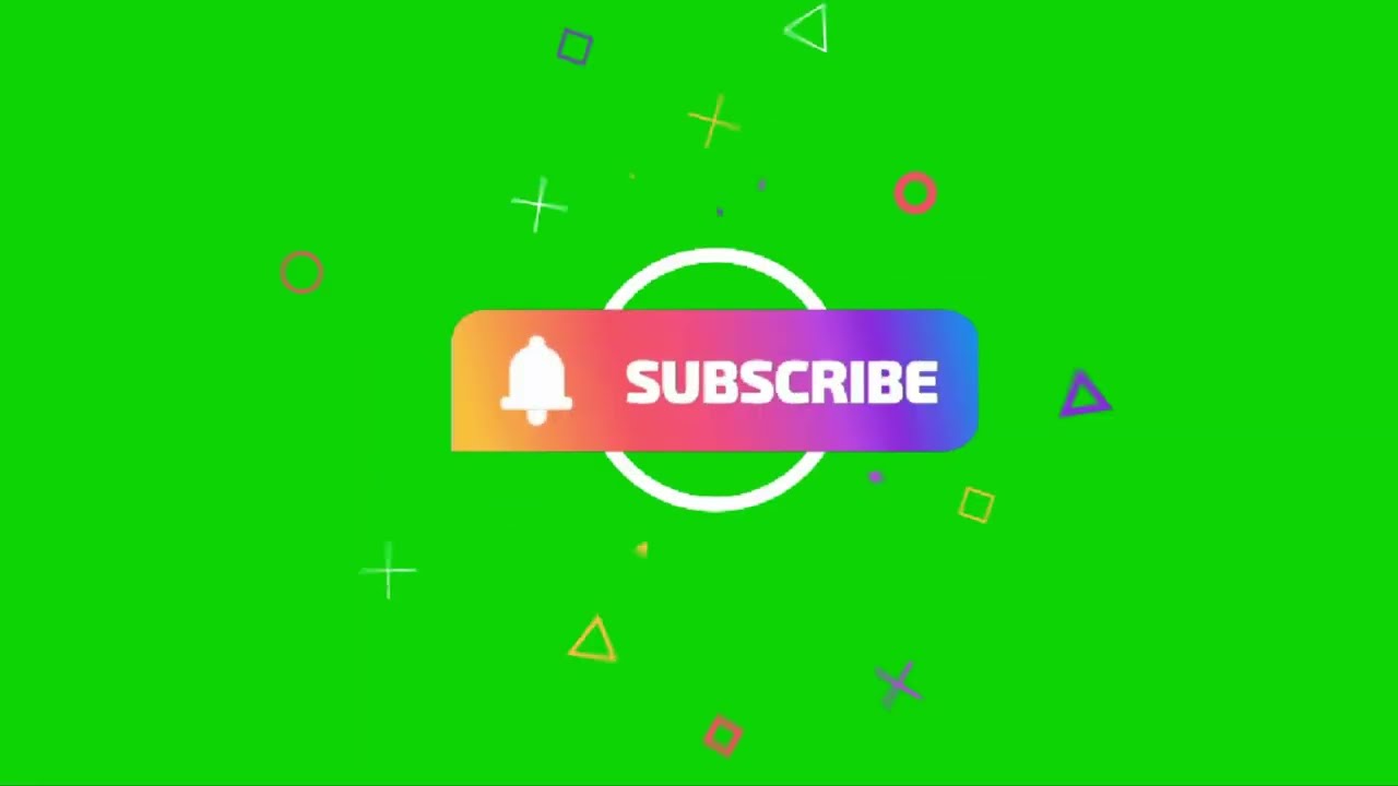 Green Screen Subscribe Button | Green Screen Subscribe | Green ...