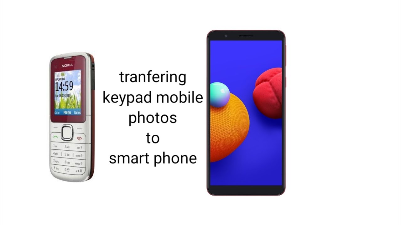 how to transfer keypad mobile photos or videos to smart phone - YouTube
