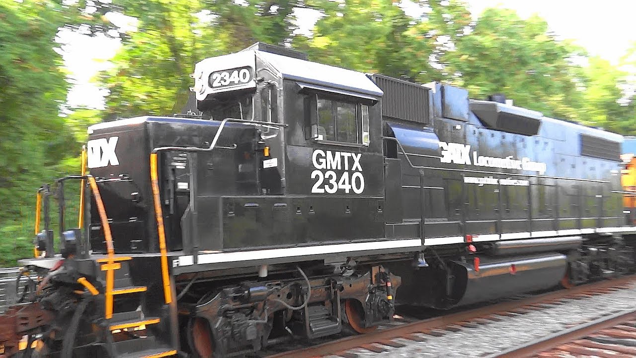 CSX Mixed Freight Train With a GMTX EMD GP38-2 Leaser Engine - YouTube