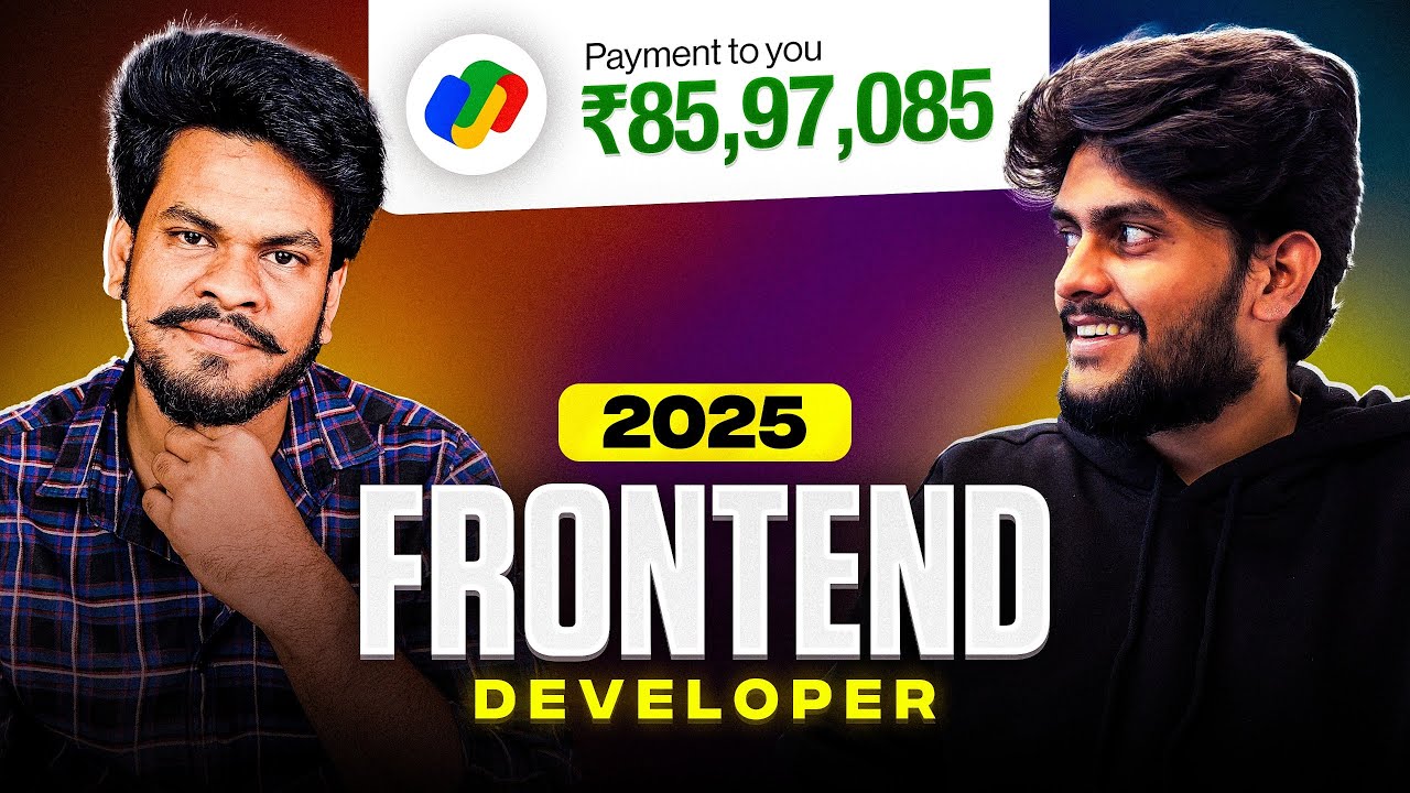 80 Lakhs as Frontend Developer | Roadmap for 2025 - YouTube