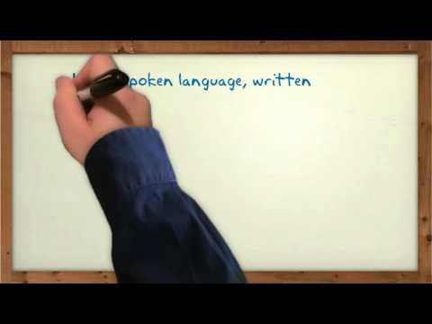 Differences Between Spoken and Written Language - YouTube