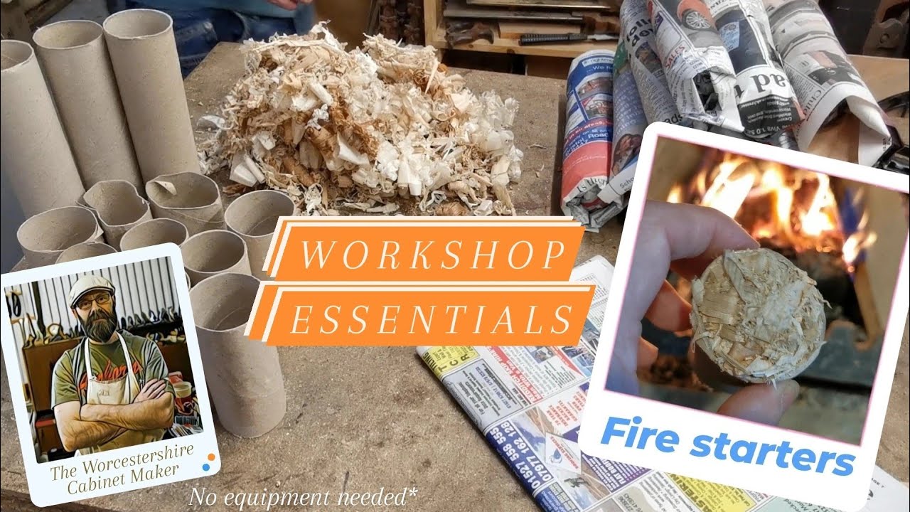 The Perfect Fire starter & paper logs from plane shavings - No ...