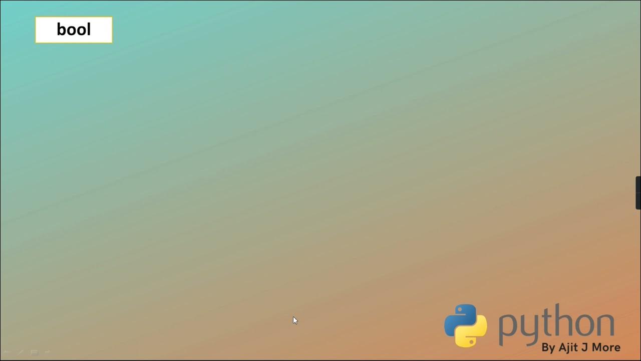 Lecture 5 (Basic Python) #learnwithajitmore - YouTube