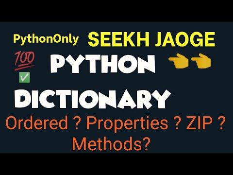 Dictionary in Python (COMPLETE python dictionary TUTORIAL) - YouTube