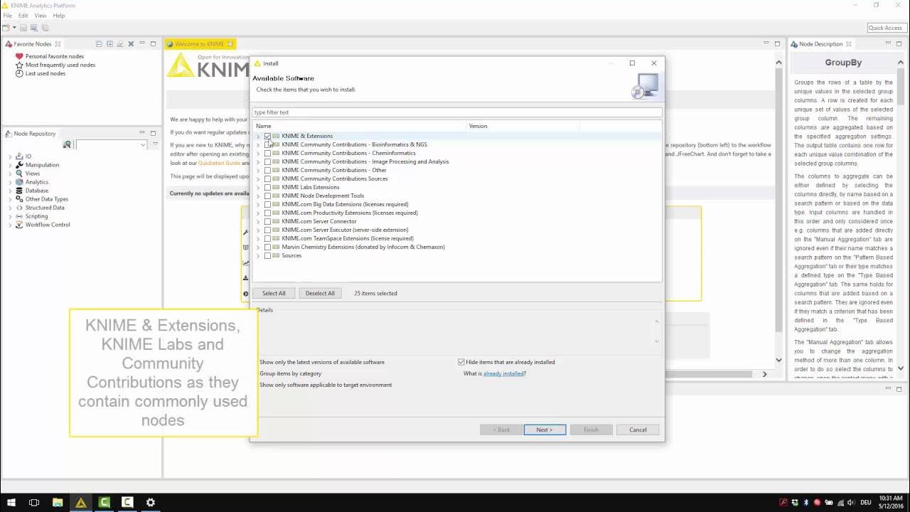 How To Install Extensions in KNIME Analytics Platform - YouTube