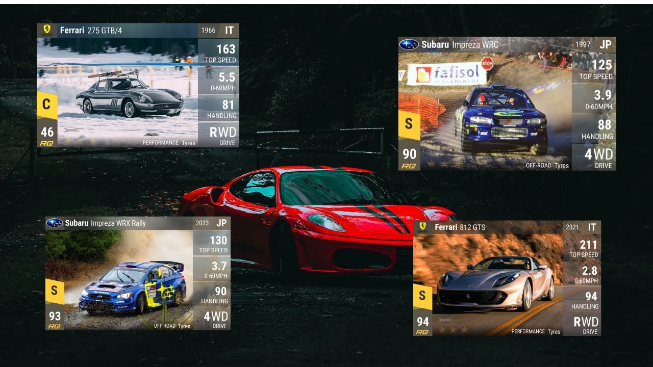 Top Drives Custom Cards [Ferrari and Subaru] - YouTube