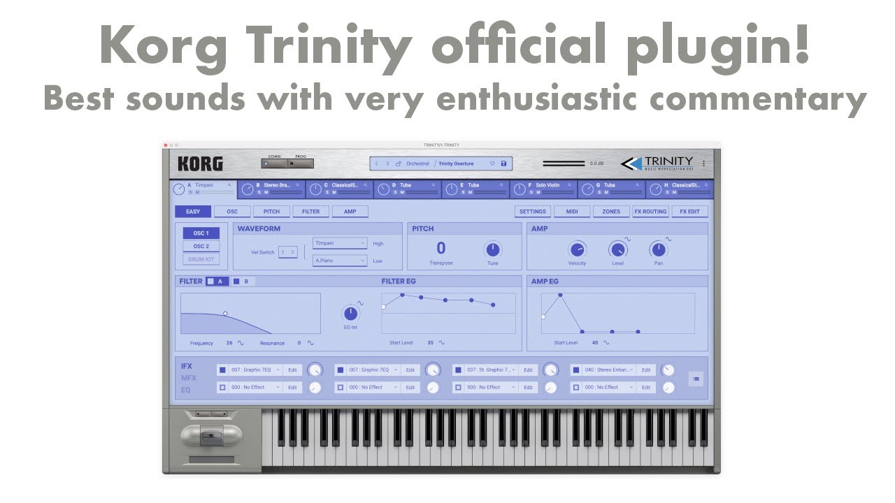 Korg Trinity official plugin! Best sounds with very enthusiastic ...
