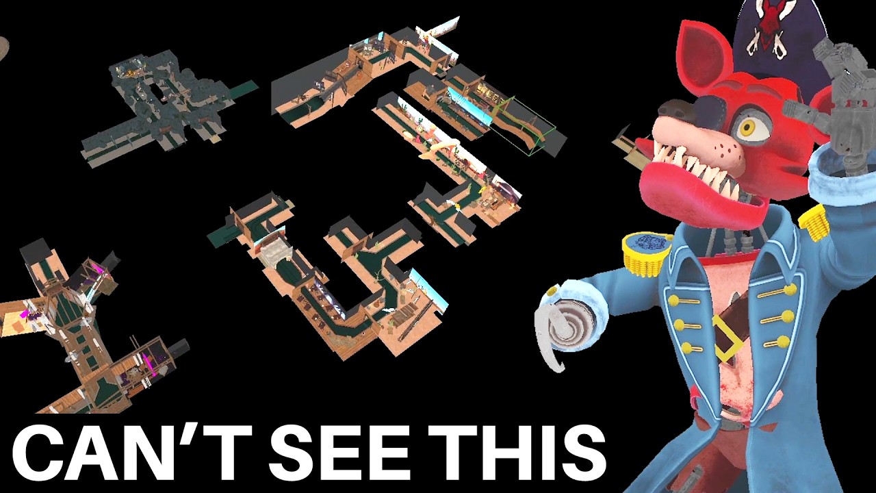 Hidden Things in Captain Foxy's Log Ride (FNAF Help Wanted 2) - YouTube