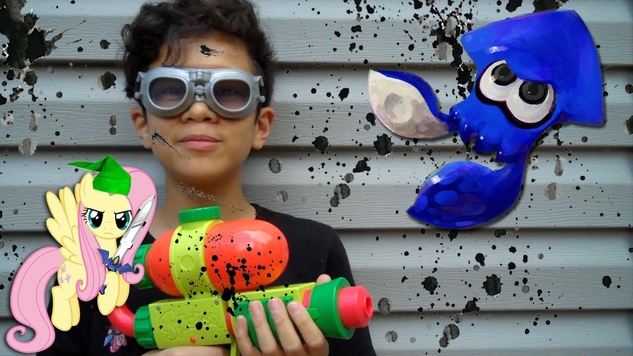 KID OR A SQUID?! | Splatoon Splattershot Unboxing - YouTube